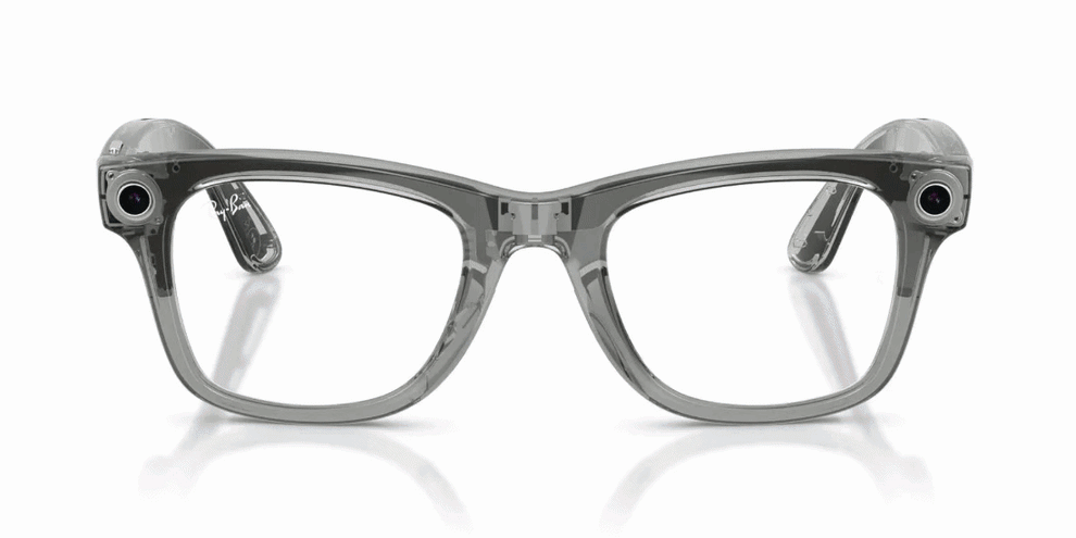 Lentes De Sol Ray-Ban Meta 0RW4012 Wayfarer Transitions Azul/Gris ...